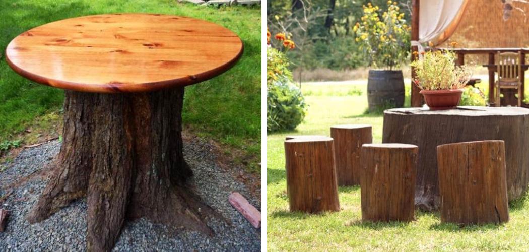 How to Turn a Tree Stump Into an Outdoor Table | 7 Easy Steps
